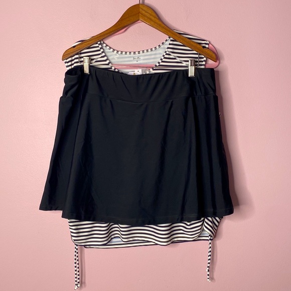 Ella Mar | Swim | Nwt Ella Mar 2 Piece Navy Gold Nautical Tank And ...